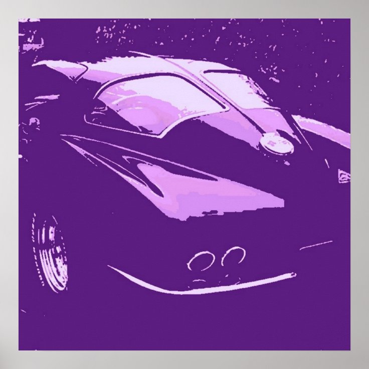 Classic Split Window Cars Poster | Zazzle