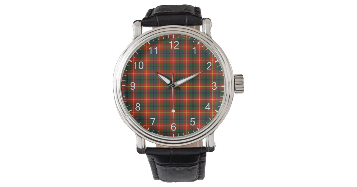 Classic Timeless Clan Douglas of Roxburgh Tartan Watch | Zazzle