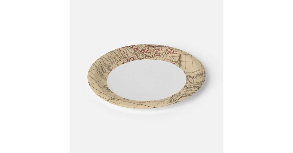 Classic World Map Paper Plate | Zazzle