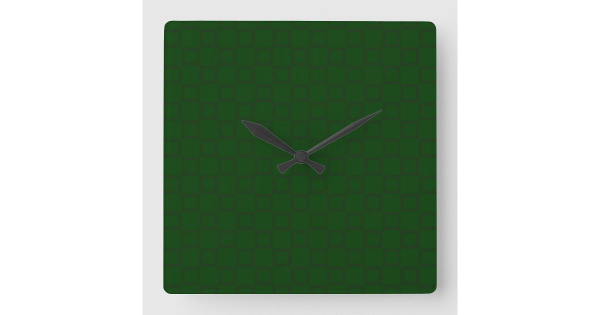 Classical dark green Wall Clock | Zazzle