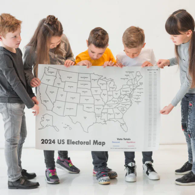 Classroom 2024 United States Electoral College Map Poster | Zazzle