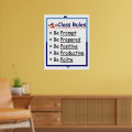 Classroom Rules: 5 P's Poster | Zazzle