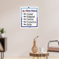 Classroom Rules: 5 P's Poster | Zazzle