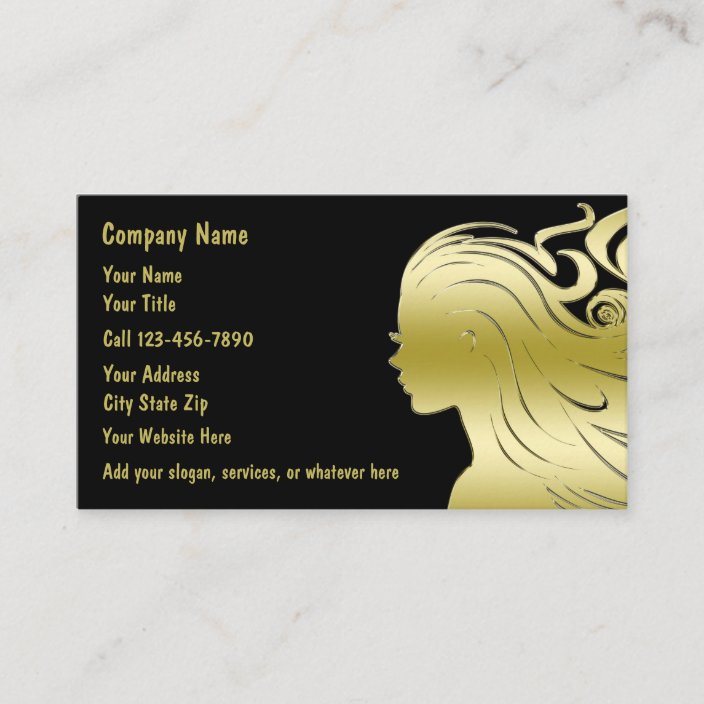 Classy Hairdressing Business Cards | Zazzle