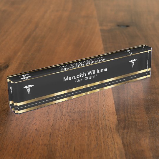 Classy Medical Executive Staff Nameplate | Zazzle.co.uk