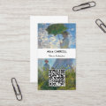 Claude Monet - The Promenade - QR Code Business Card | Zazzle
