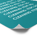cleaner cleaning poster STUDIO poster flyer | Zazzle