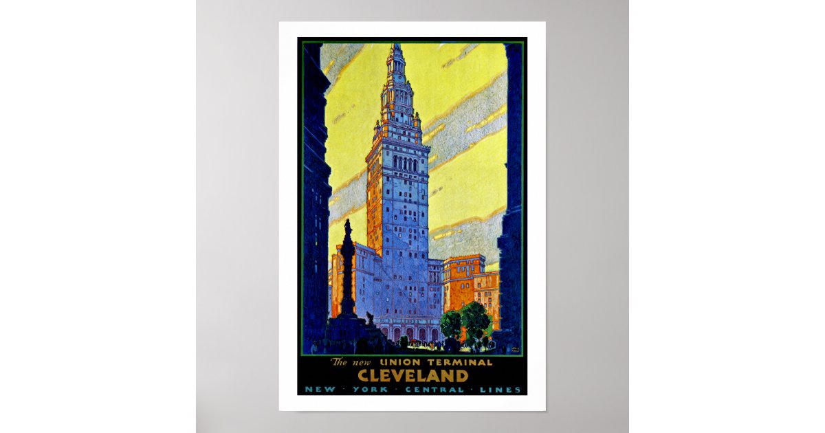 Cleveland ~ Union Terminal Poster | Zazzle