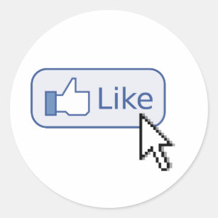 Facebook Like Stickers & Labels | Zazzle UK