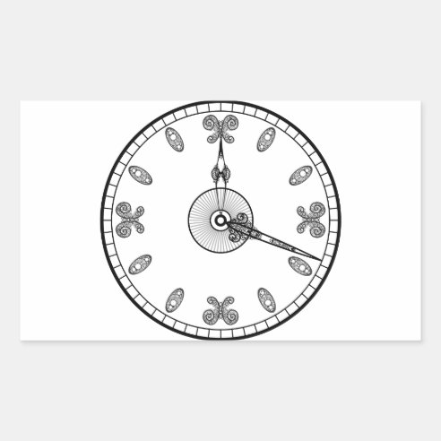 Clock Face Stickers & Labels | Zazzle UK