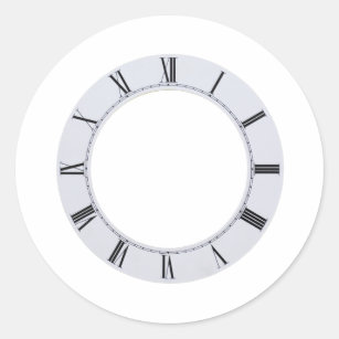 Clock Face Stickers & Labels | Zazzle UK