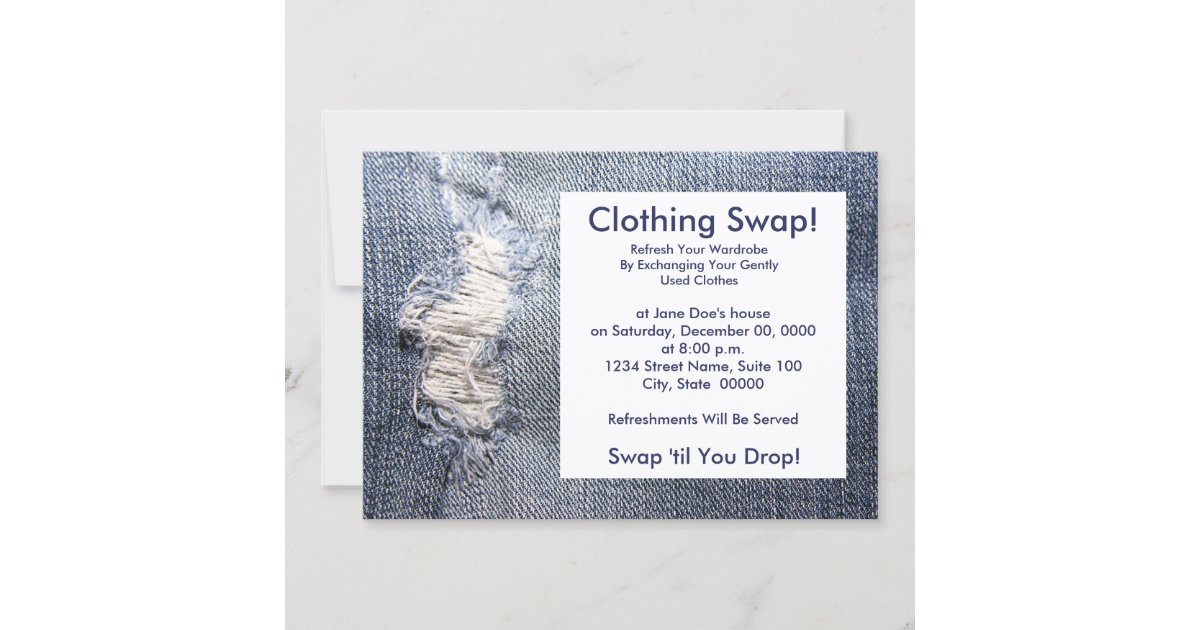 Clothing Swap Invitations | Zazzle