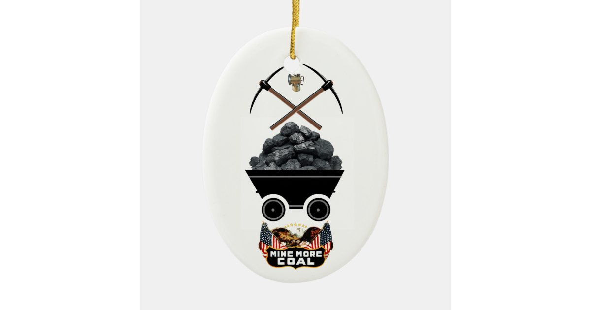 Coal Mining Ceramic Tree Decoration | Zazzle