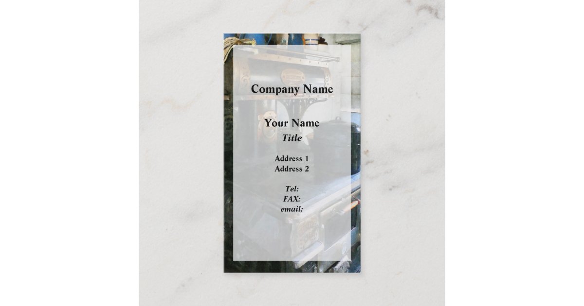 Coal Stove Business Card | Zazzle