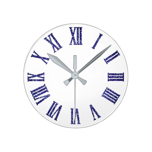 Navy Blue Wall Clocks | Zazzle UK