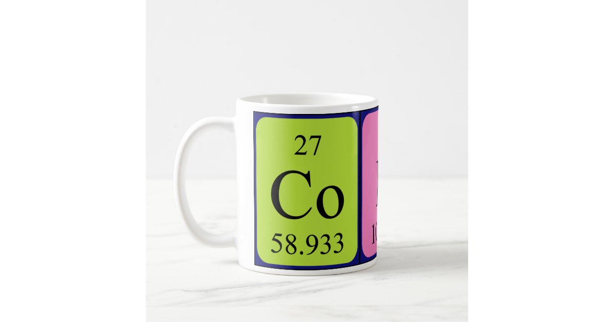 Coby periodic table name mug | Zazzle