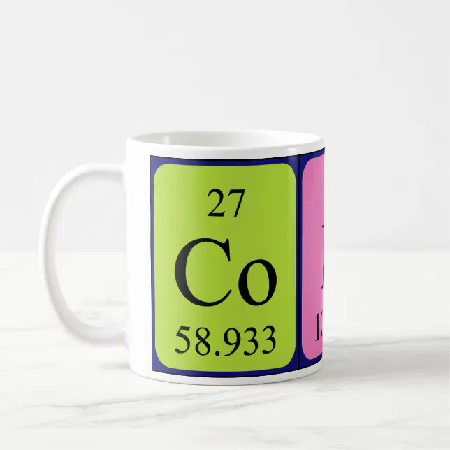 Coby periodic table name mug | Zazzle