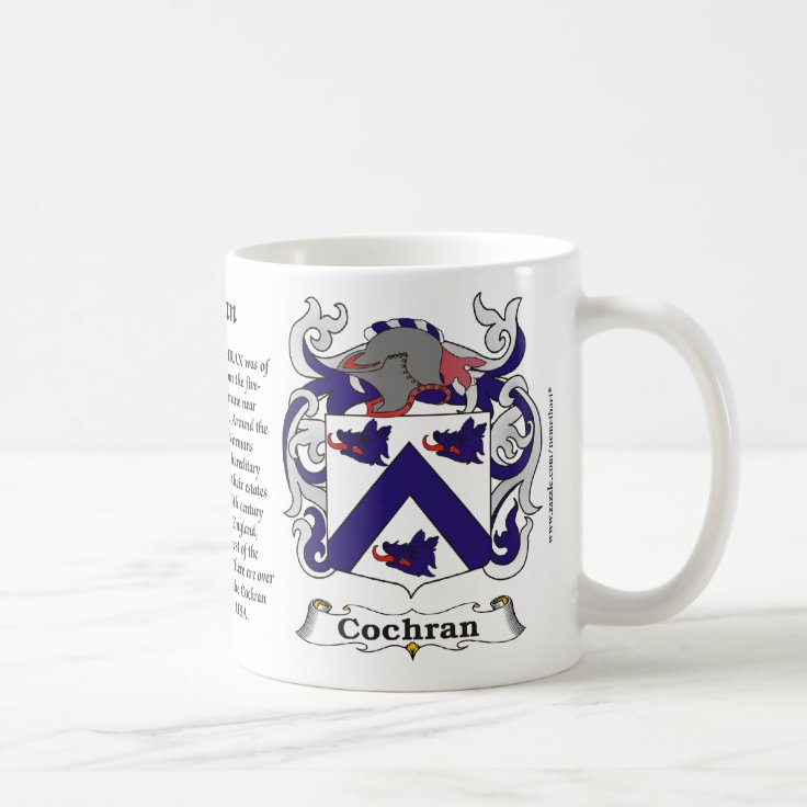 Cochran Family Coat of Arms Mug | Zazzle