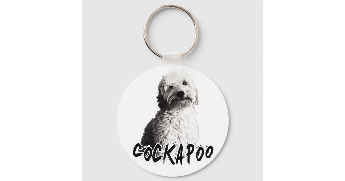 Cockapoo Key Ring | Zazzle