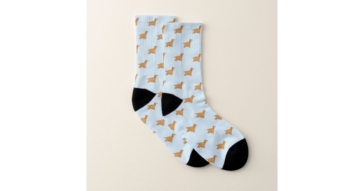 Cocker Spaniel Dogs Pattern Socks | Zazzle