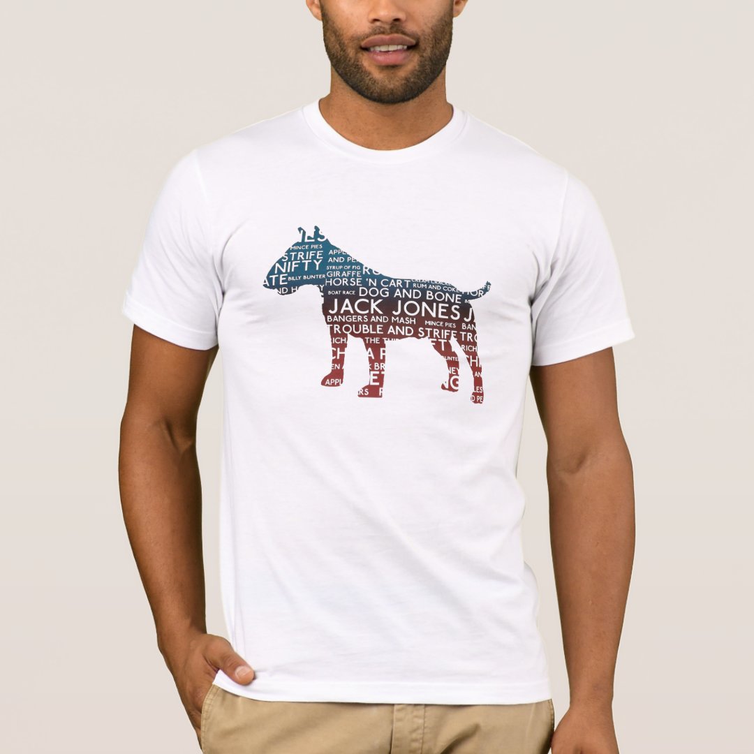Cockney Slang Bull Terrier TShirt | Zazzle