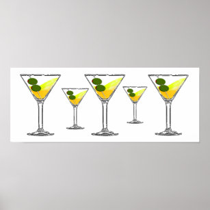 Martini Glass Posters & Prints | Zazzle UK
