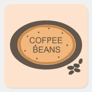 Coffee Bean Stickers | Zazzle.co.uk