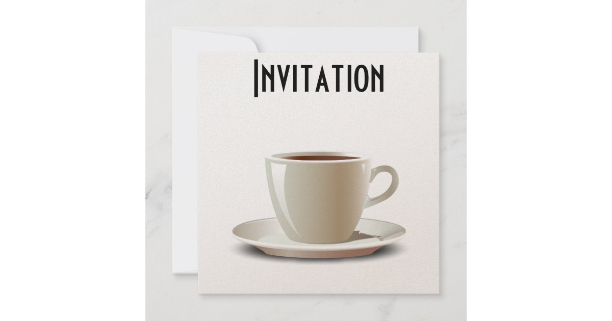 Coffee Break! Invitation | Zazzle