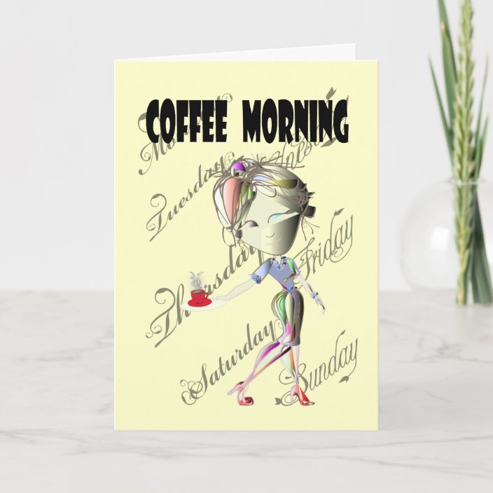 Coffee Morning Event Invitation | Zazzle.co.uk