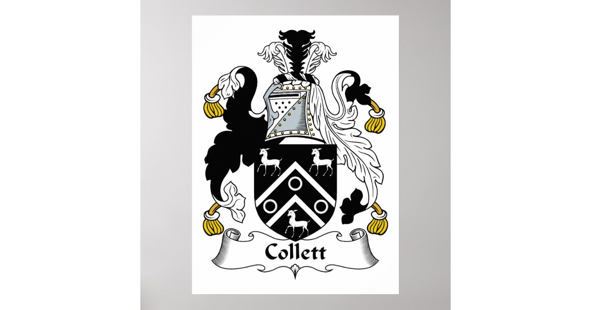 Collett Family Crest Poster | Zazzle