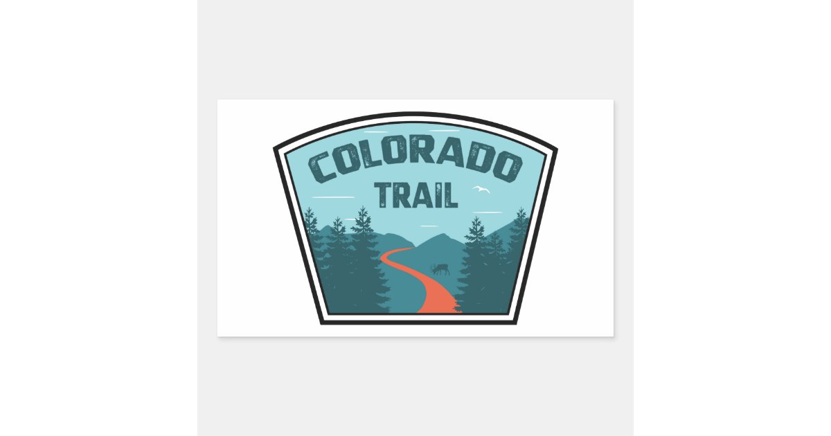 Colorado Trail Rectangular Sticker | Zazzle