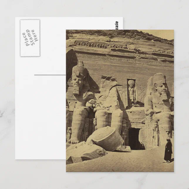 Colossal Figures, the Great Temple at Abu Sunbul Postcard | Zazzle