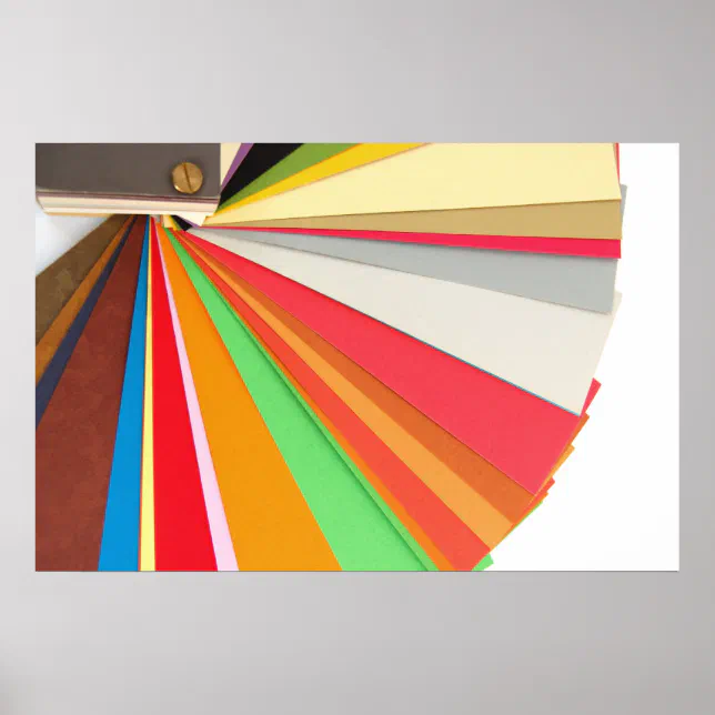 colour chart poster | Zazzle