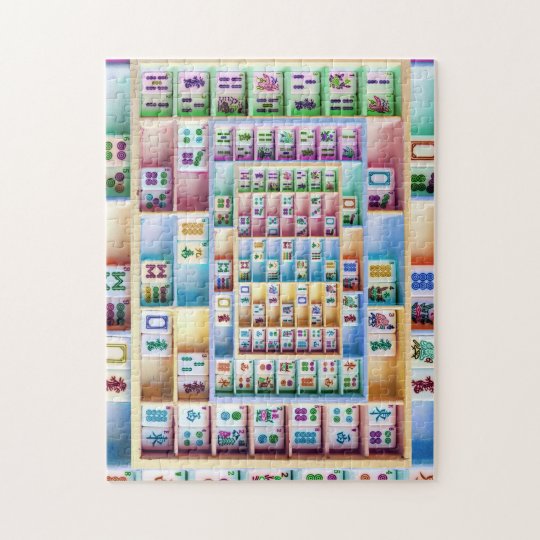 Coloured Tiles Puzzle | Zazzle.co.uk