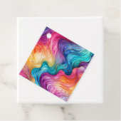 Colourful Abstract Ink Art Gift Tags | Zazzle