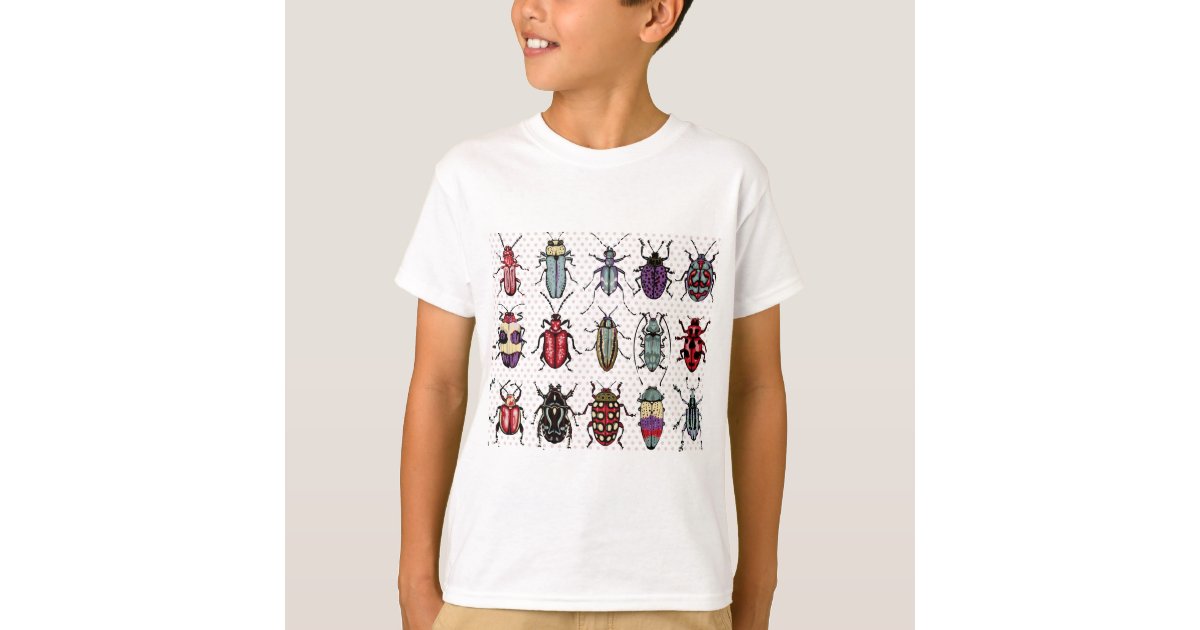 Colourful Beetles T-Shirt | Zazzle