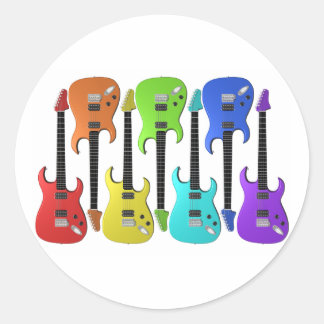 Electric Guitar Stickers | Zazzle.co.uk