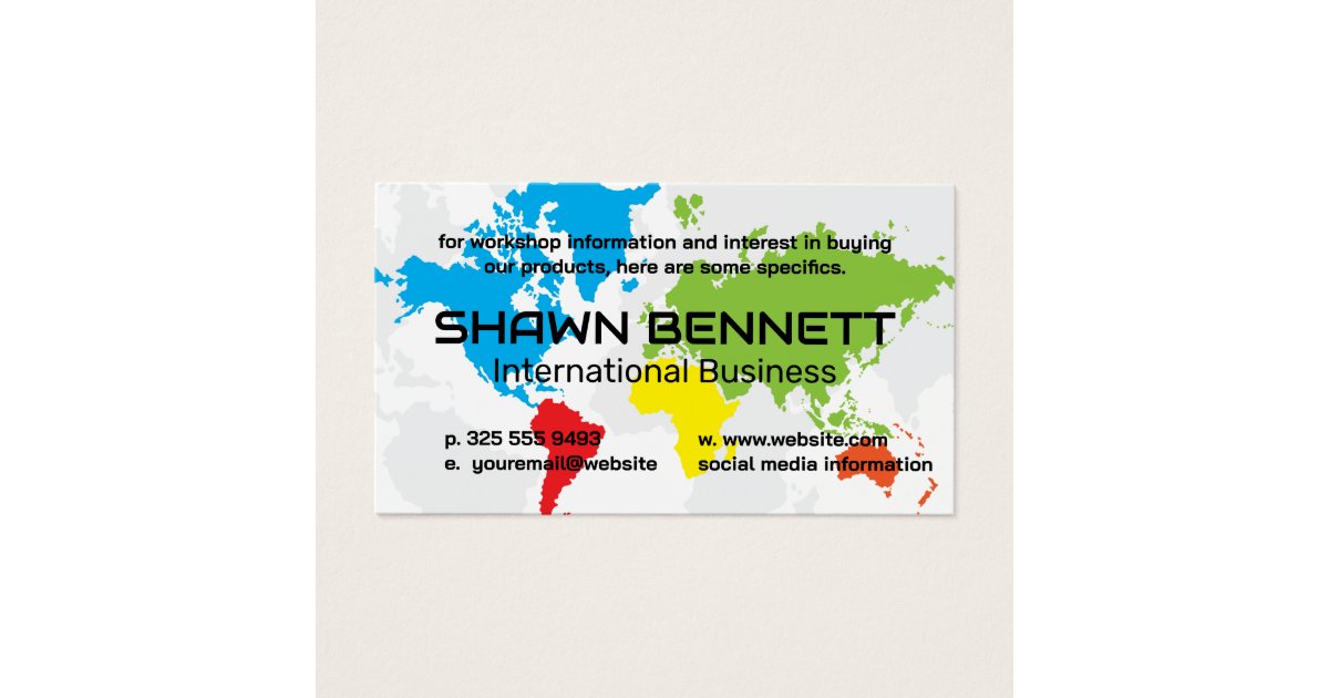 Colourful Map of the World | Zazzle
