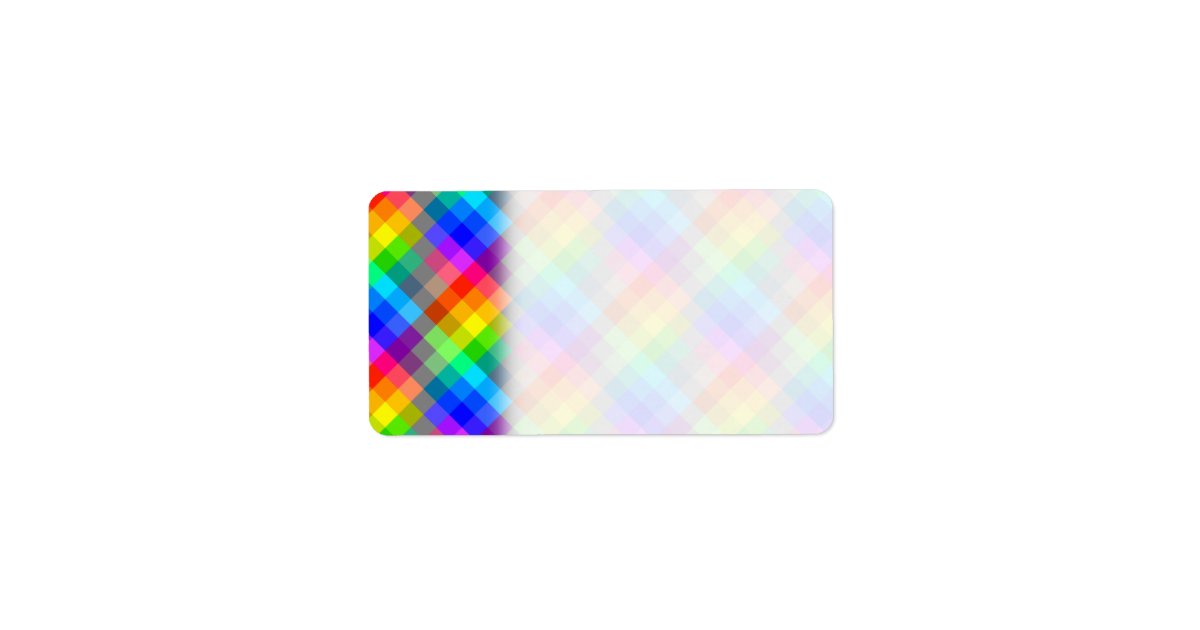 Colourful pattern. Rainbow Colours. Label | Zazzle