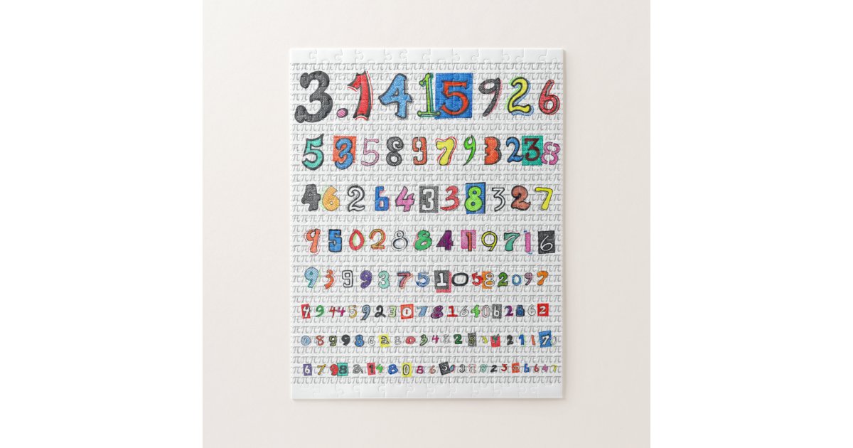 Colourful Pi Jigsaw Puzzle | Zazzle