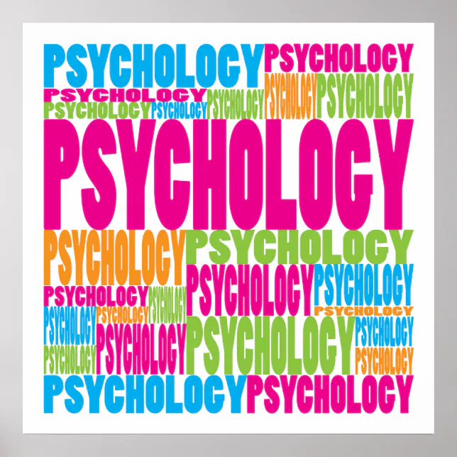 Colourful Psychology Poster | Zazzle