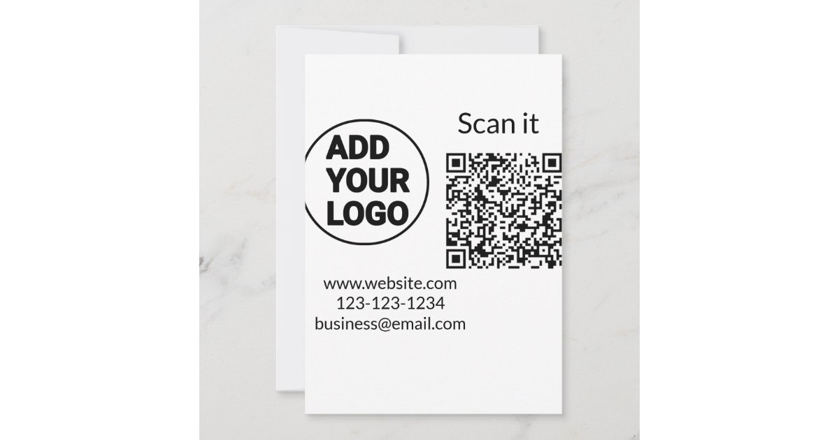 Colourful simple add your logo name text image invitation | Zazzle