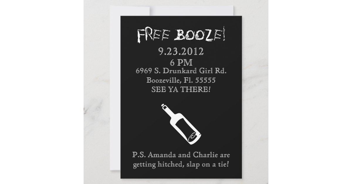 Comedy Wedding Invitation, Humour Invitation | Zazzle