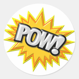 Pow Stickers & Labels | Zazzle UK