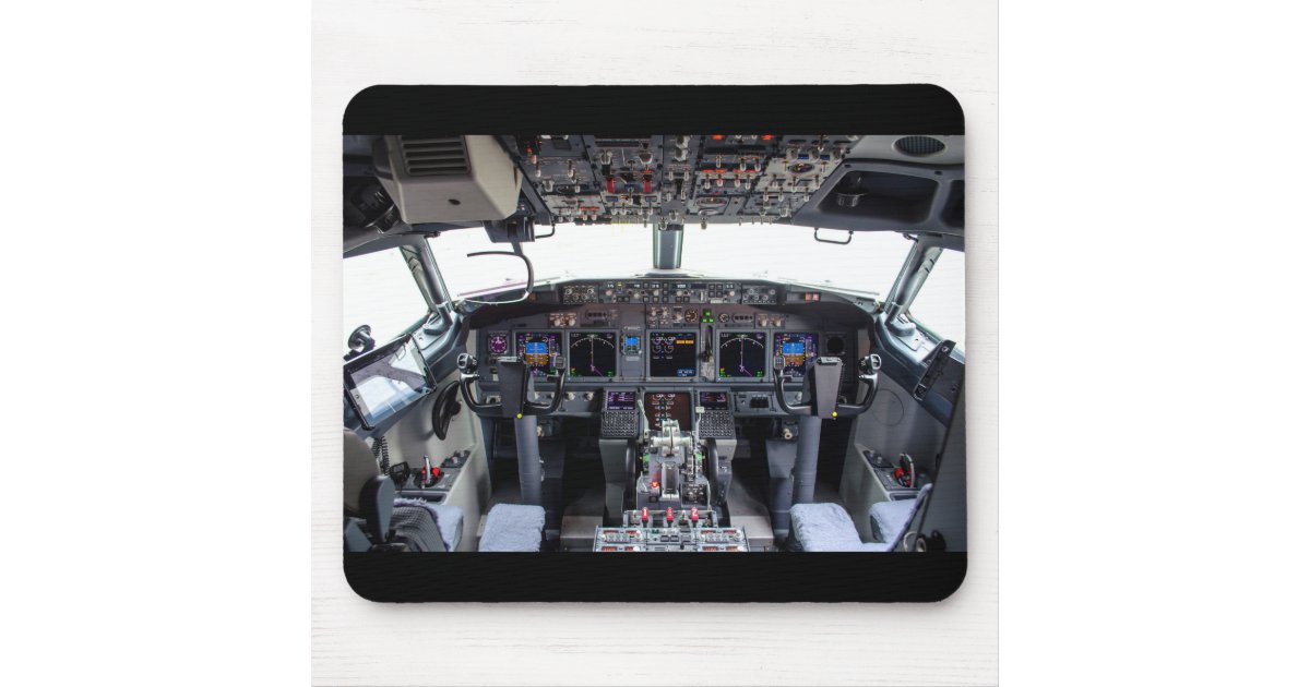 Commercial Jet Cockpit Mouse Mat | Zazzle