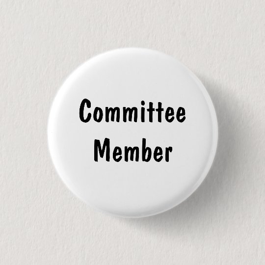 Committee Member 3 Cm Round Badge | Zazzle.co.uk