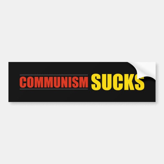 Communism Sucks Bumper Sticker | Zazzle.co.uk