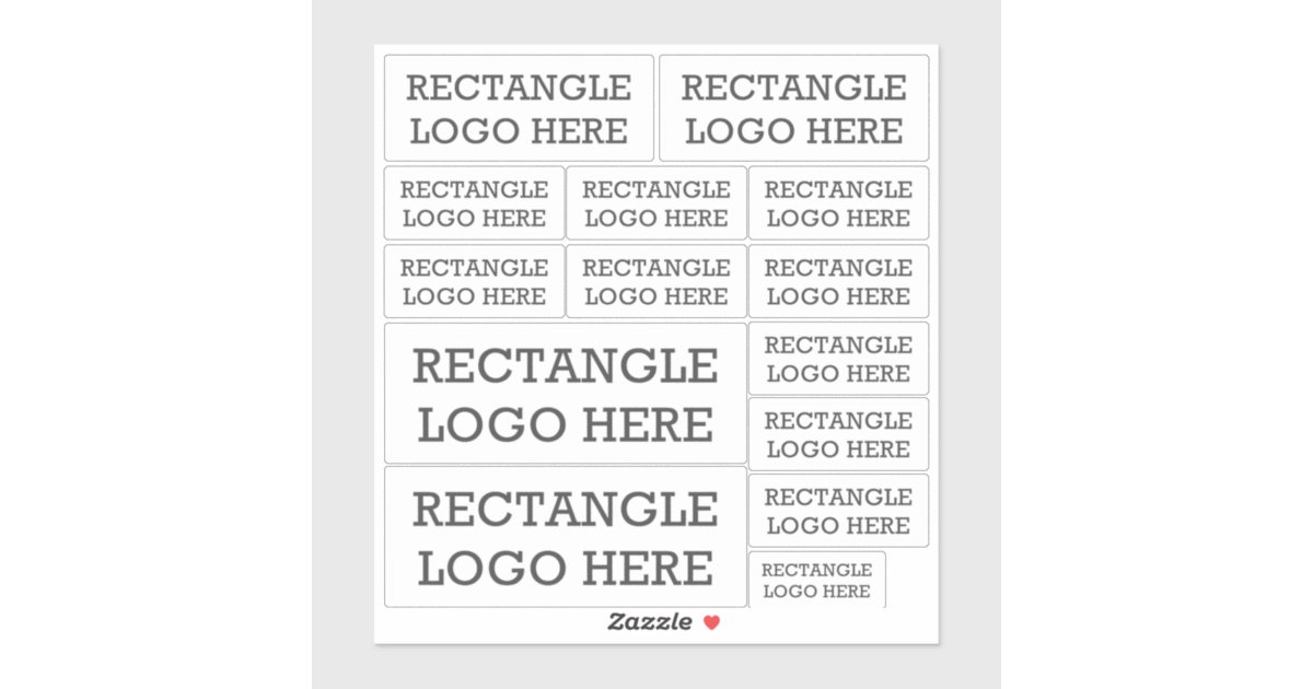 Company Logo | Rectangle Shape Easy Upload | Zazzle