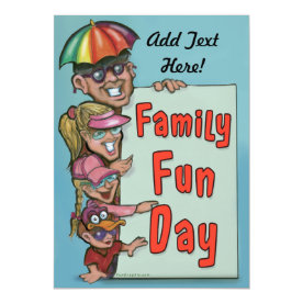 Family Fun Day Invitations & Announcements | Zazzle UK