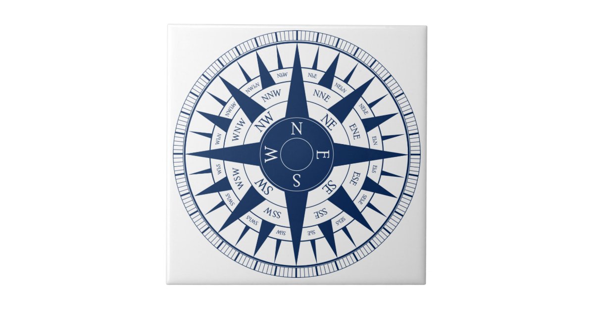 Compass Rose Tile | Zazzle